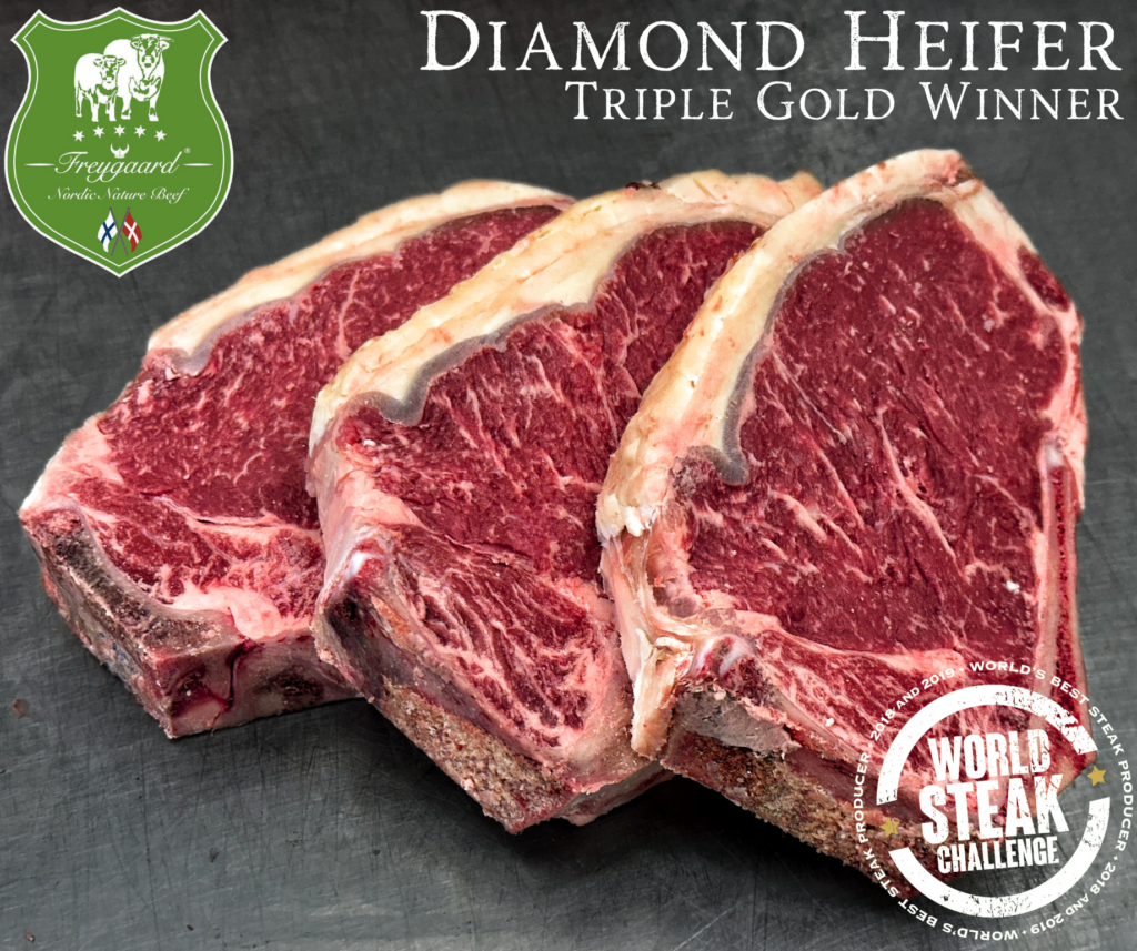 Freygaard Nordic Nature Diamond Heifer Bone in Sirloin Steak - John ...