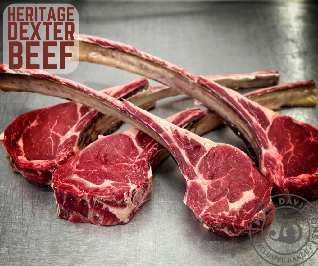 Heritage Dexter Beef Tomahawk Steak - John Davidsons
