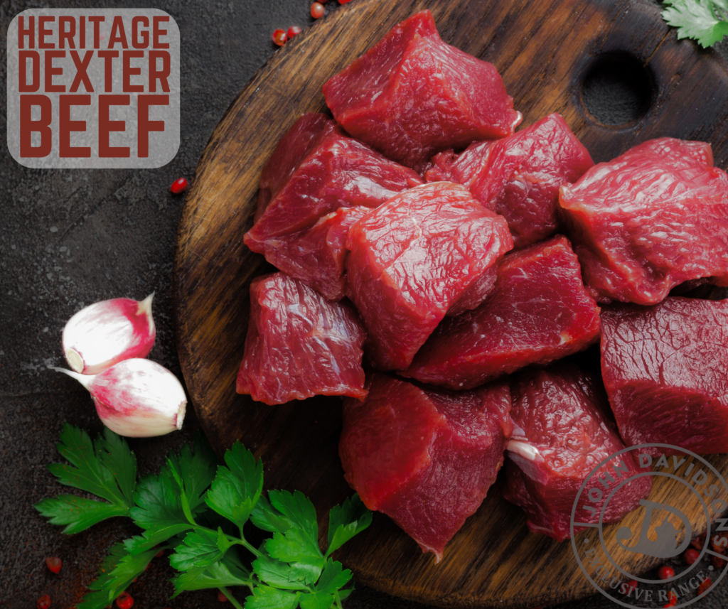Dexter Beef Diced Steak - John Davidsons