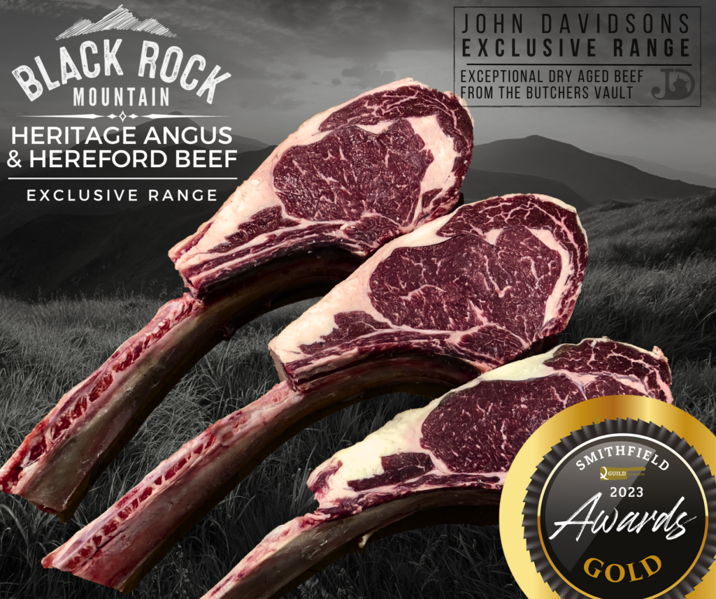 Tomahawk Steak Angus & Hereford Black Rock Mountain - John Davidsons